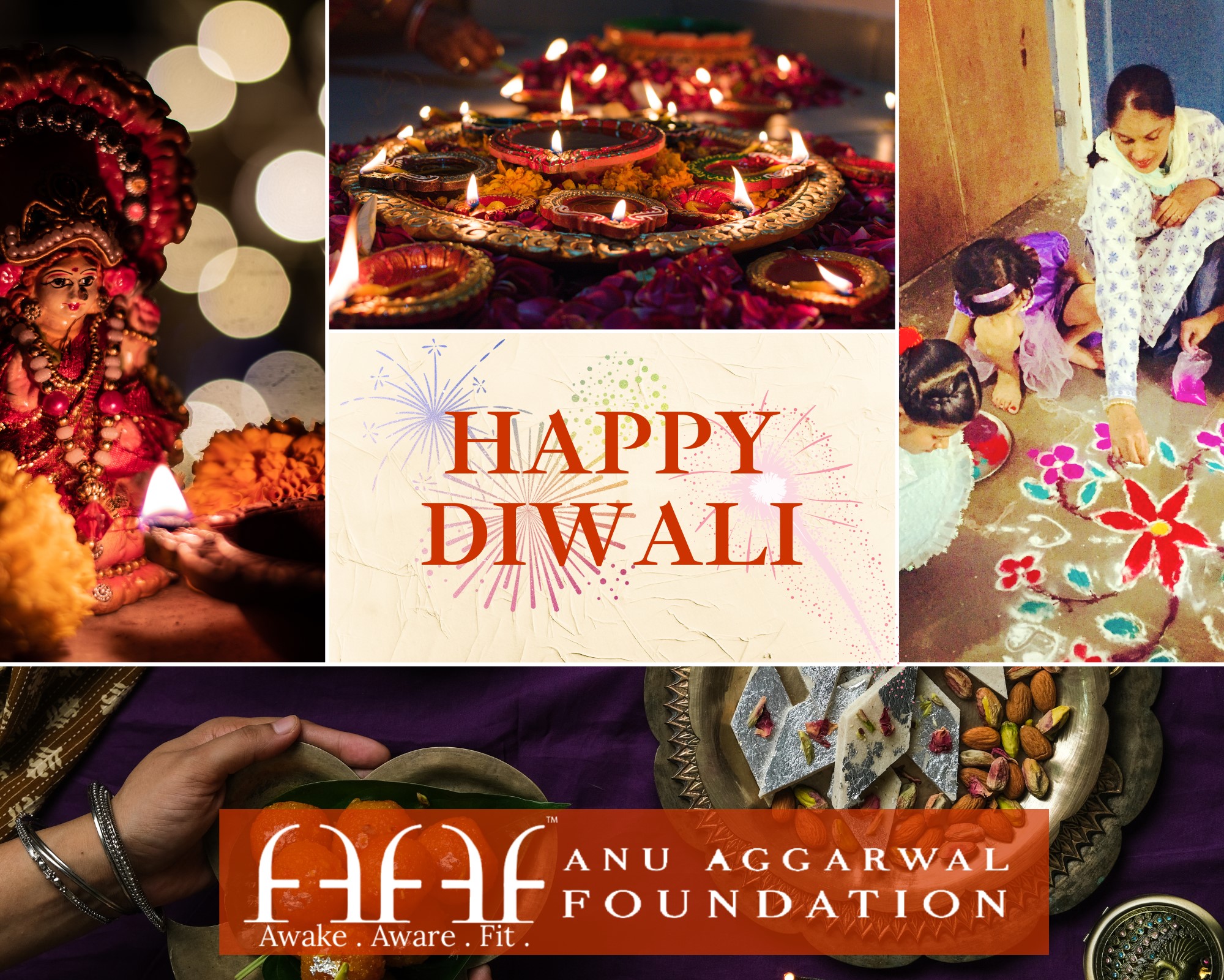 Diwali With Yoga Tips by Anu Aggarwal Foundation